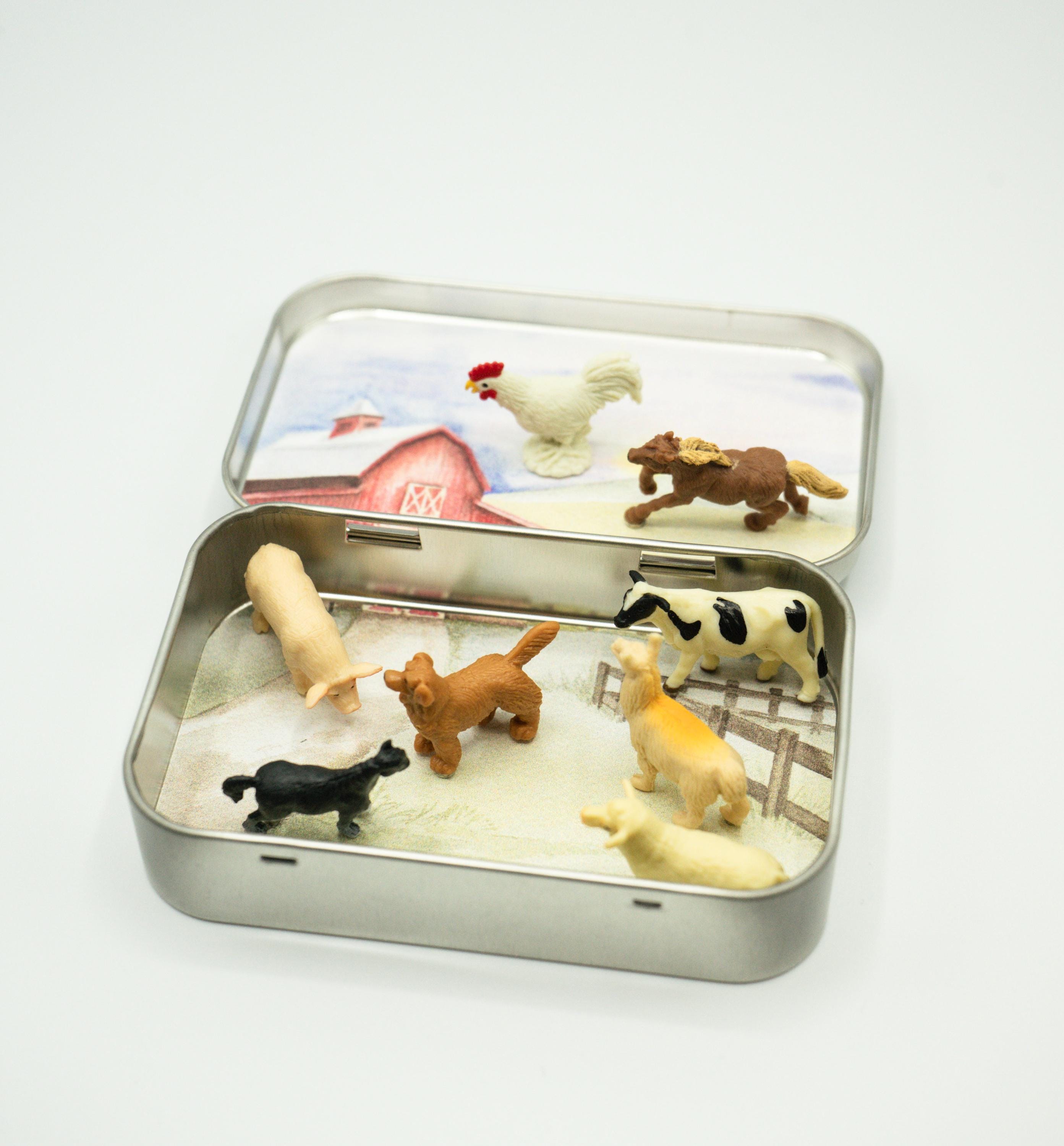 Mini Magnetic Farm Tin: Travel, Busy Quiet Toys for Kids (set of 8 ...