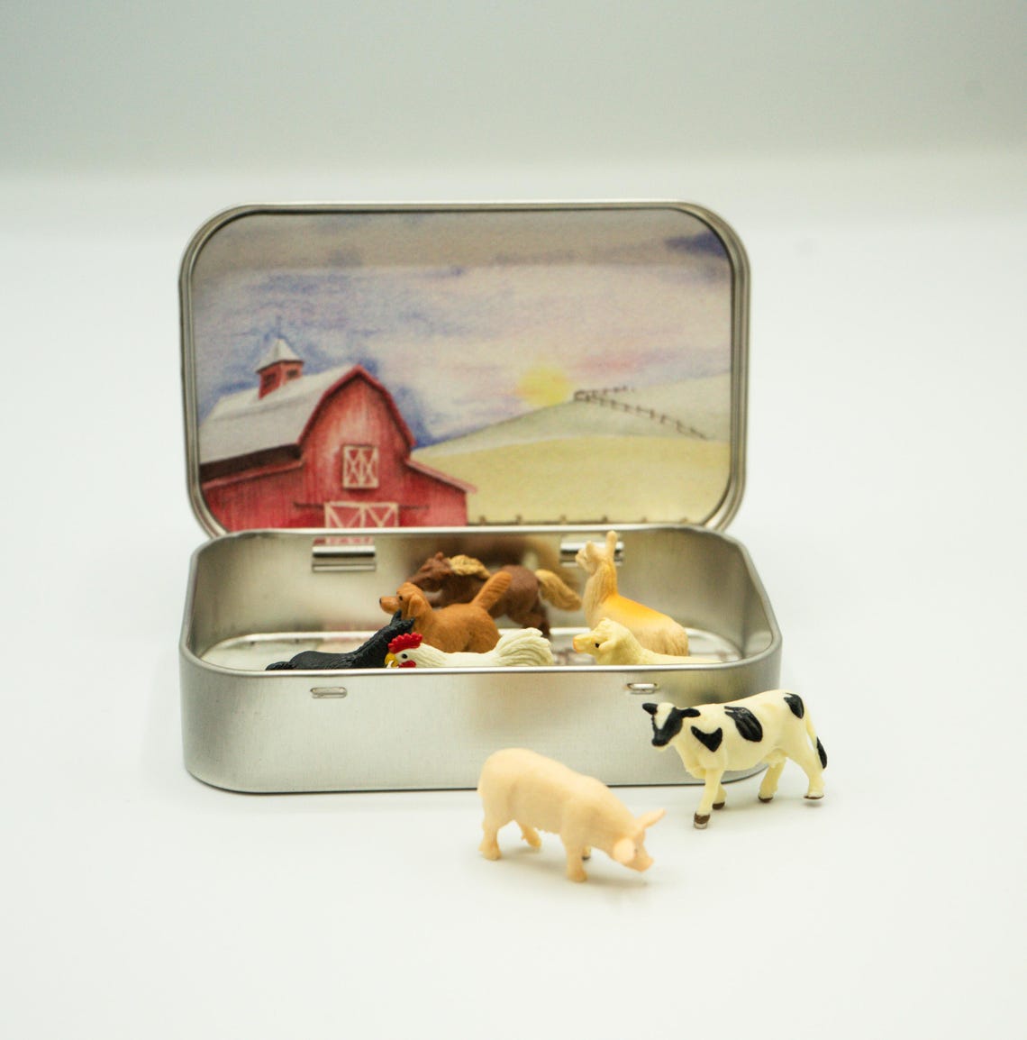 Mini Magnetic Farm Tin: Travel, Busy Quiet Toys for Kids (set of 8 ...
