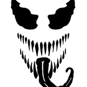 Dark Monster Silhouette SVG, Symbiote Style Creature, Horror Character ...
