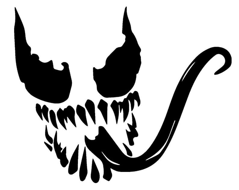 Dark Monster Silhouette SVG, Symbiote Style Creature, Horror Character ...
