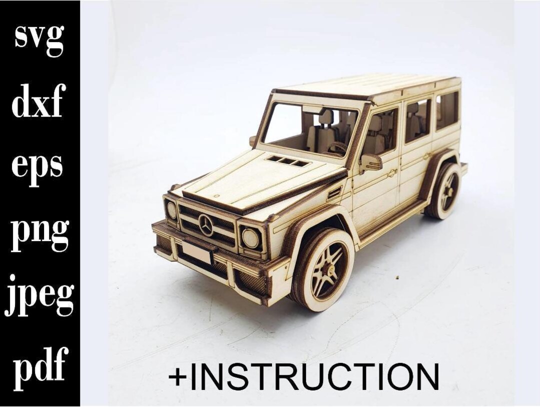 Jeep G-class SUV -3d Model Puzzle Benz G-class 3D Puzzle Car, Laser ...