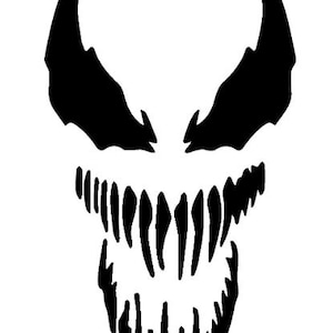 Dark Monster Silhouette SVG, Symbiote Style Creature, Horror Character ...