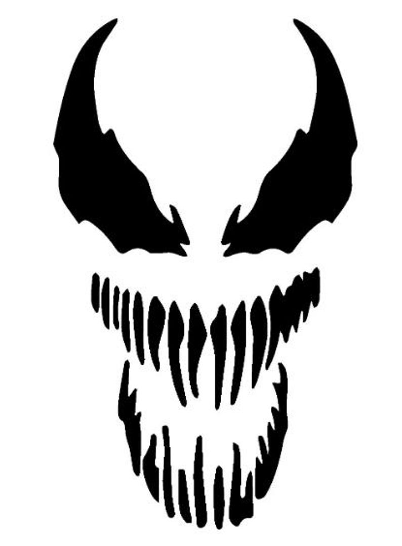 Dark Monster Silhouette SVG, Symbiote Style Creature, Horror Character ...