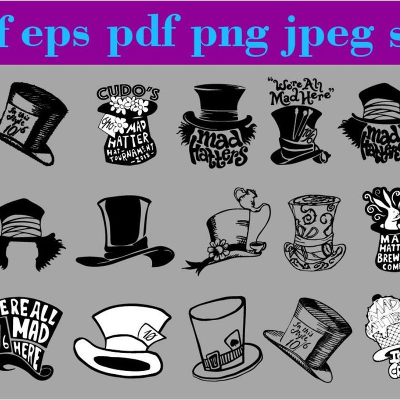 Mad Hatters Tea Svg - Etsy UK