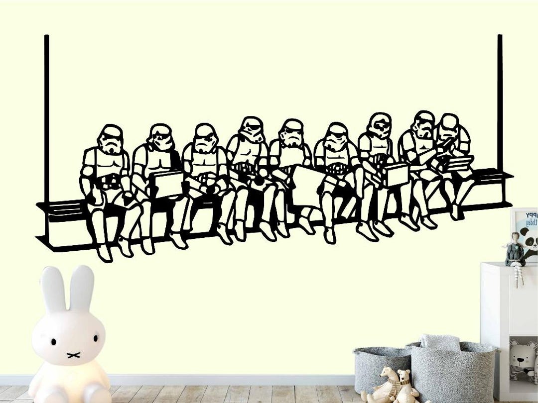 Wars Trooper Svg Stormtrooper Wall Decal, Star Wars Kids Room Decor ...