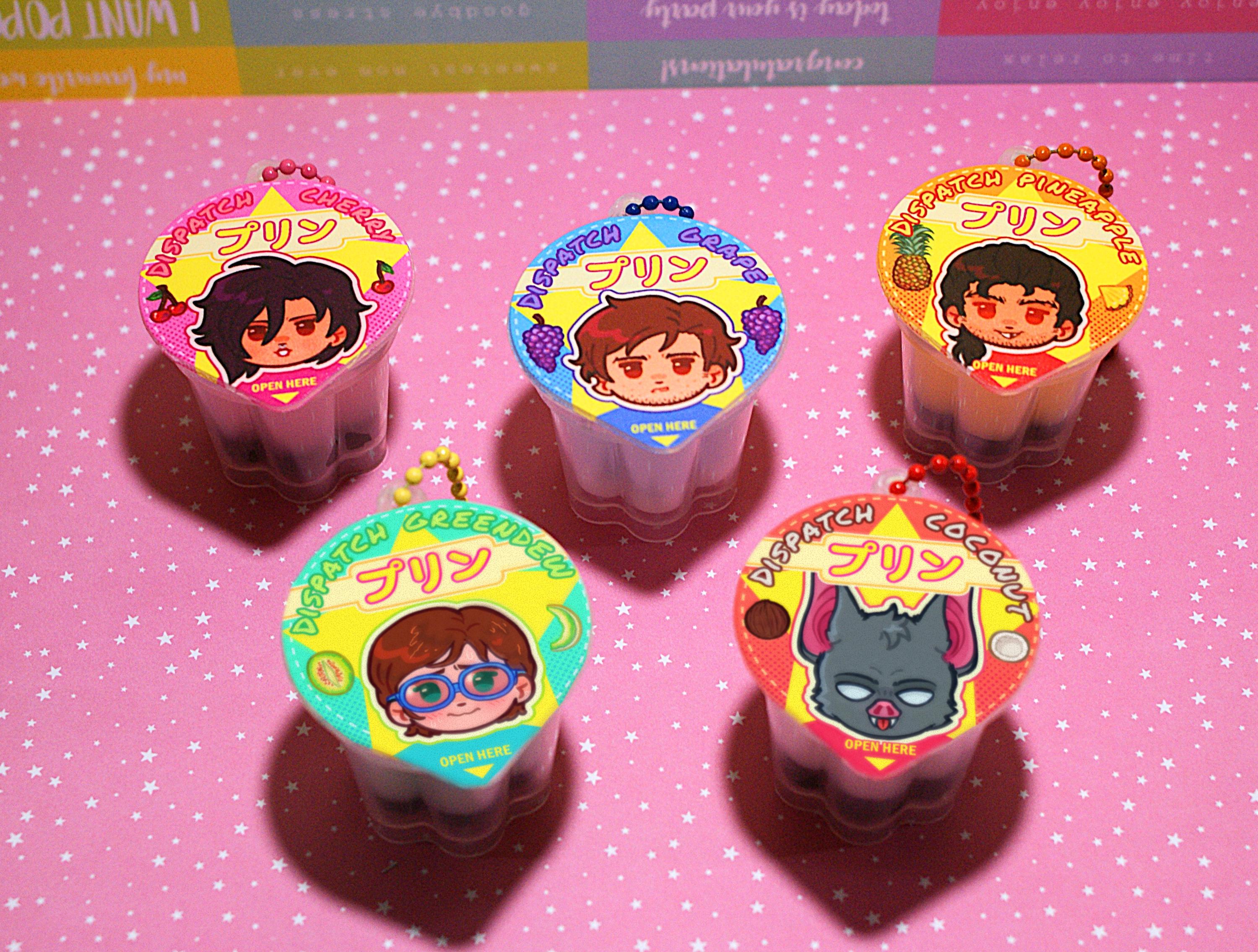 Dispatch Pudding Squishy Keychains - Etsy