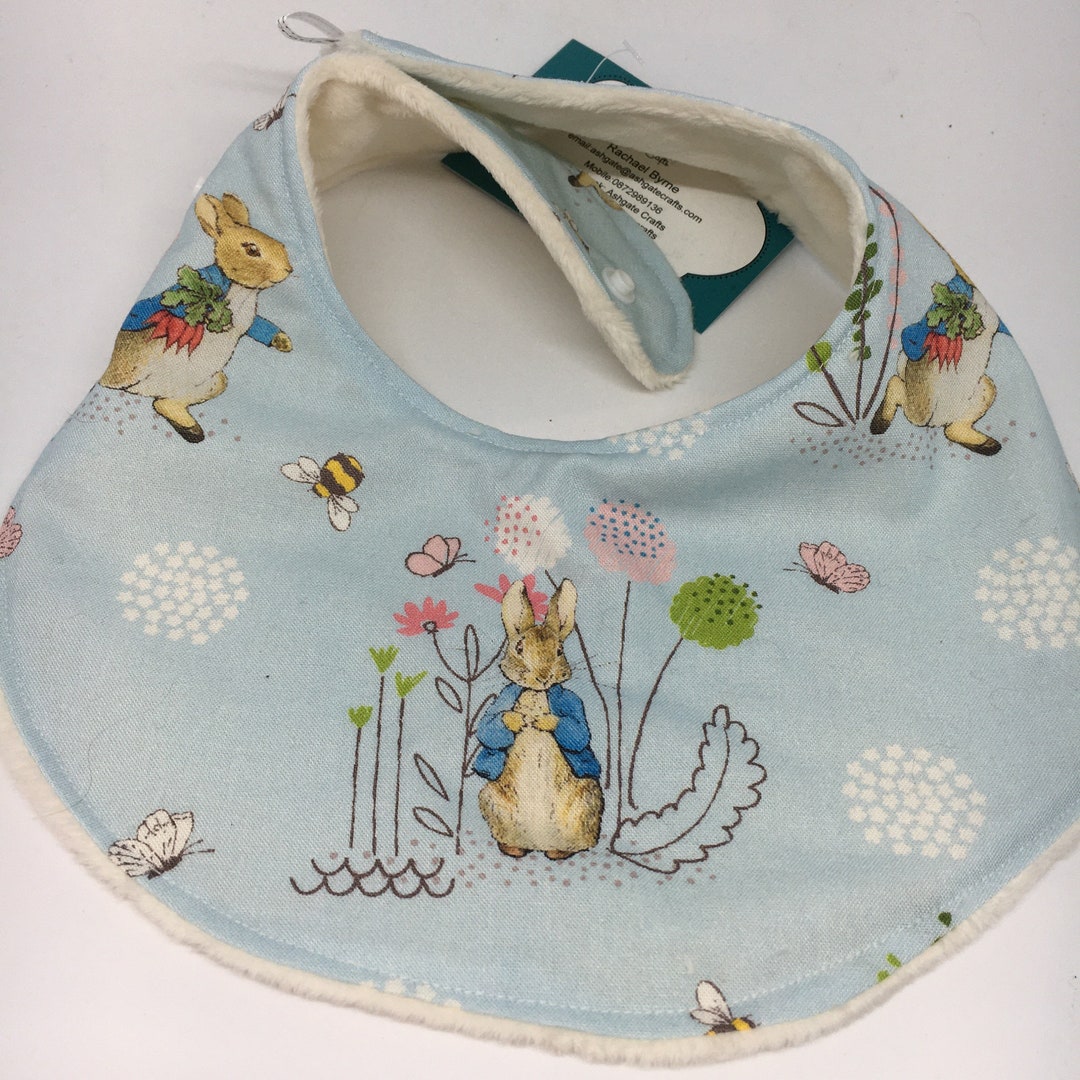 Baby Bib, Dribble Bib, Rabbit, Baby Gift, Drool Bib, Adjustable, Gender ...