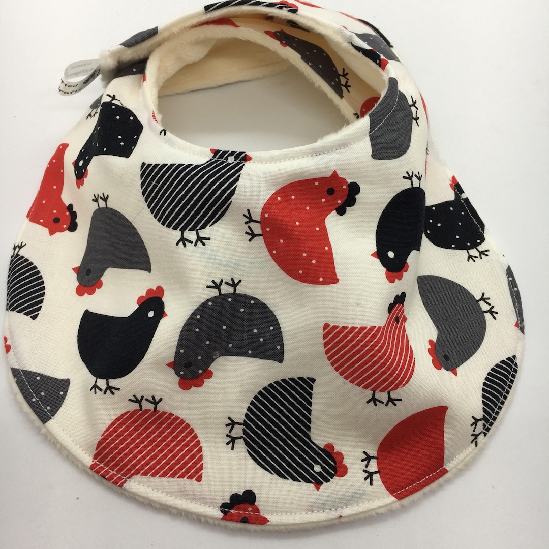 Baby Bib, Drool Bib, Dribble Bib, Chickens, Farm, Baby Gift, Baby ...