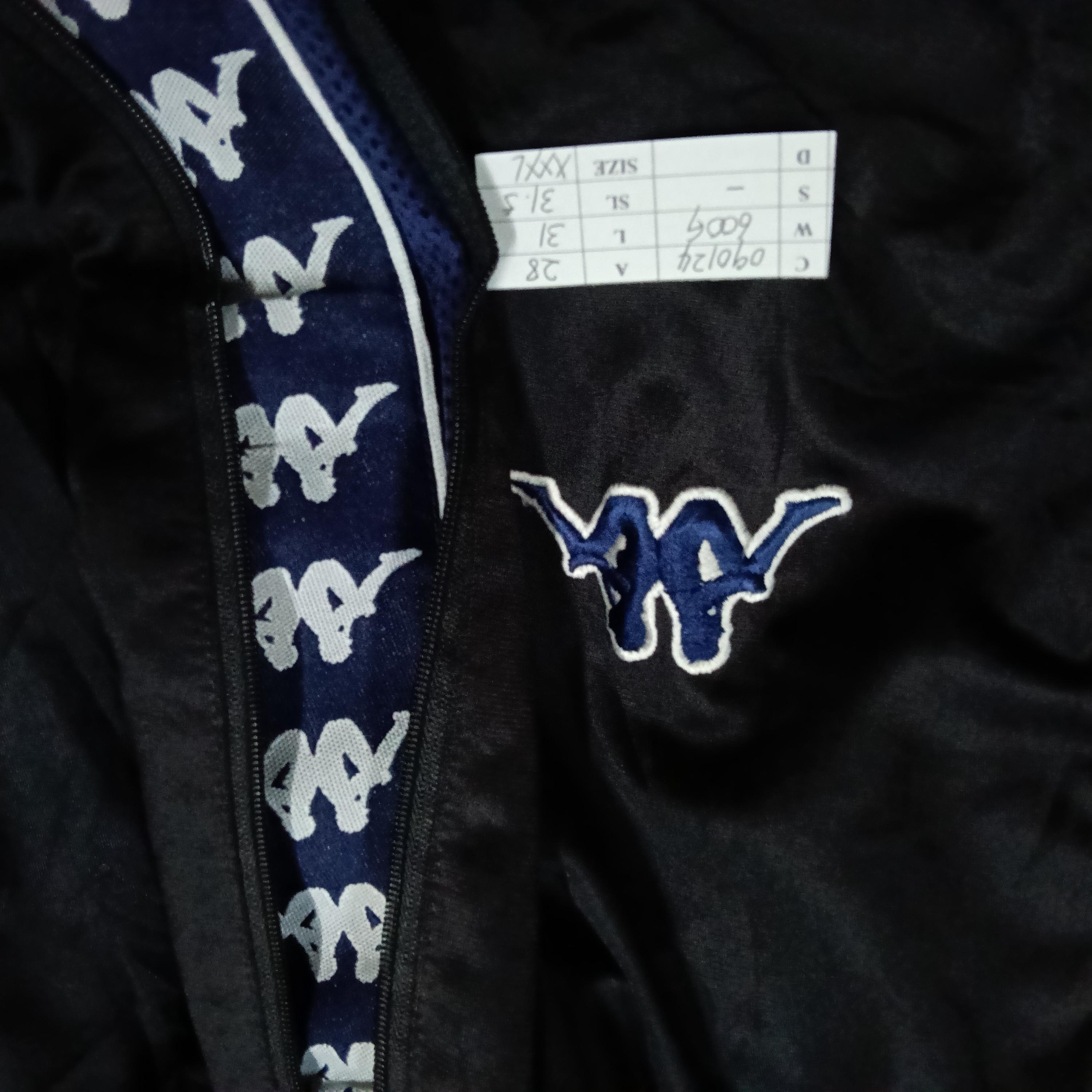 Vintage Kappa Black Side Tape Logo Xxxlarge Jacket Windbreaker Kappa ...