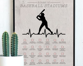 Baseball Stadium Checklist | Etsy