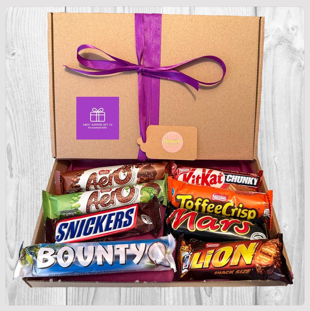 Nestle & Mars Chocolate Bar Gift Box: Personalized Letterbox Treats - Etsy