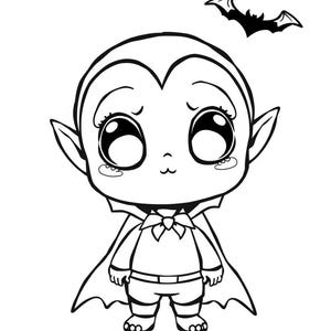 Adorable Halloween Printable Coloring Pages - Etsy