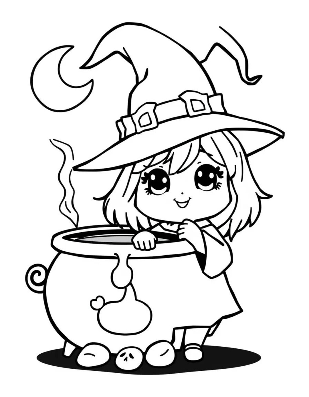 Adorable Halloween Printable Coloring Pages - Etsy