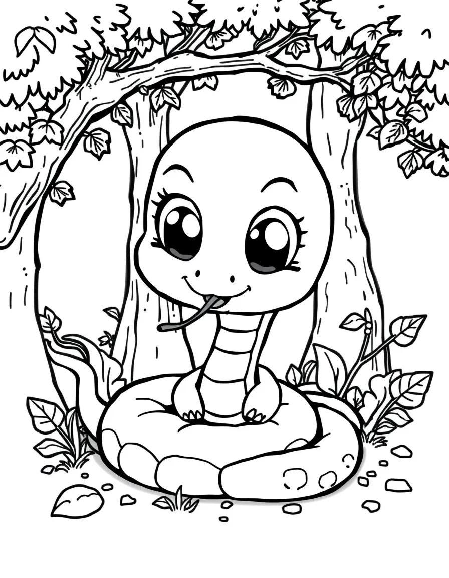 Snake Coloring Pages Downloadable and Printable - Etsy