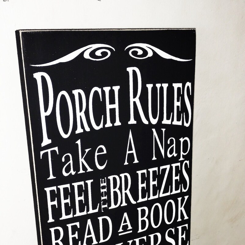 Porch Rules - Etsy