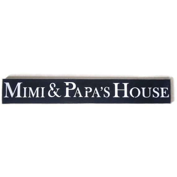 Mimi Gift Mimi & Papa's House Wood Sign Gift for Mimi | Etsy