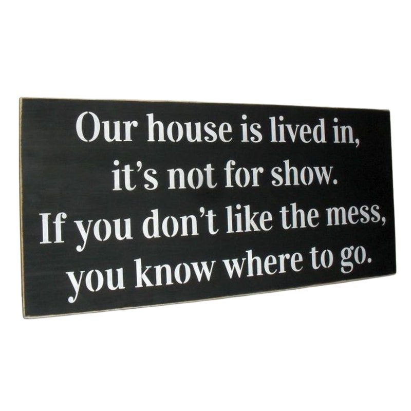 Messy House Sign - Etsy