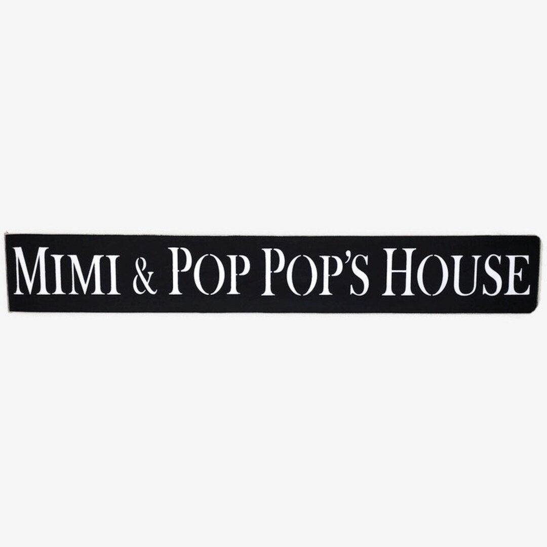 Mimi and Pop Pop's House Wood Sign - Etsy