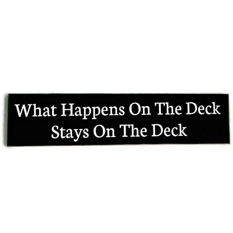 Deck Sign - Etsy
