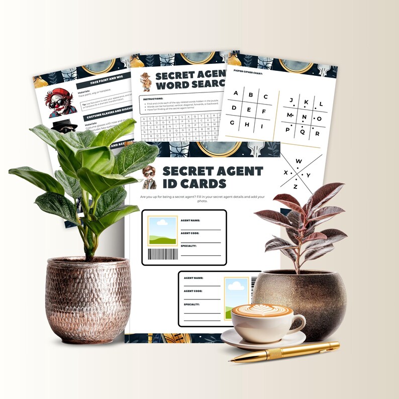 Secret Agent Activity Pack, Spy Party Games, Detective Worksheets ...