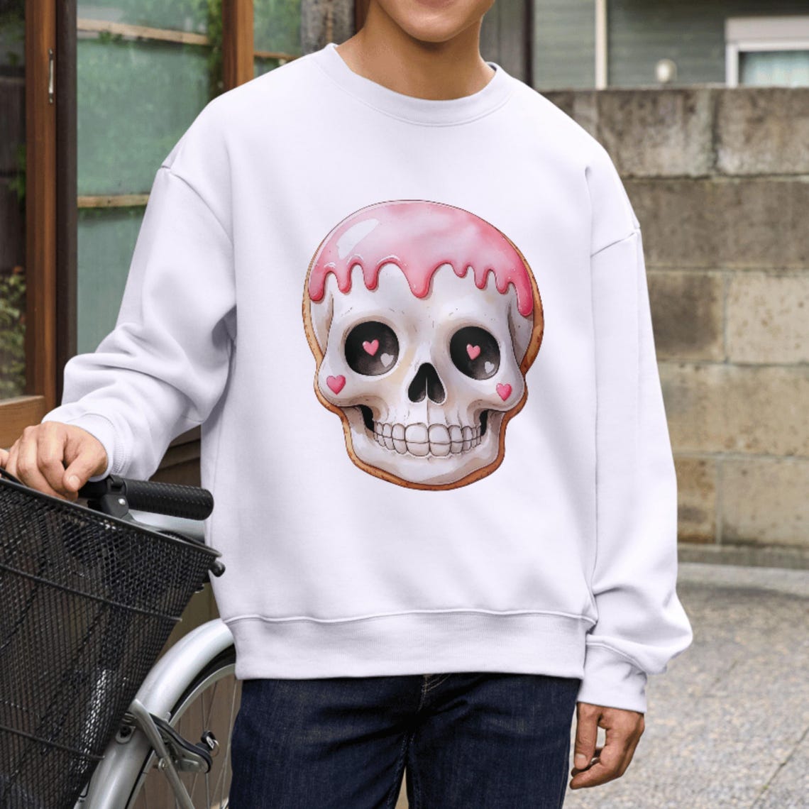 Kawaii Halloween Treats Clipart Bundle: Watercolor Ghost Cookies (PNG ...