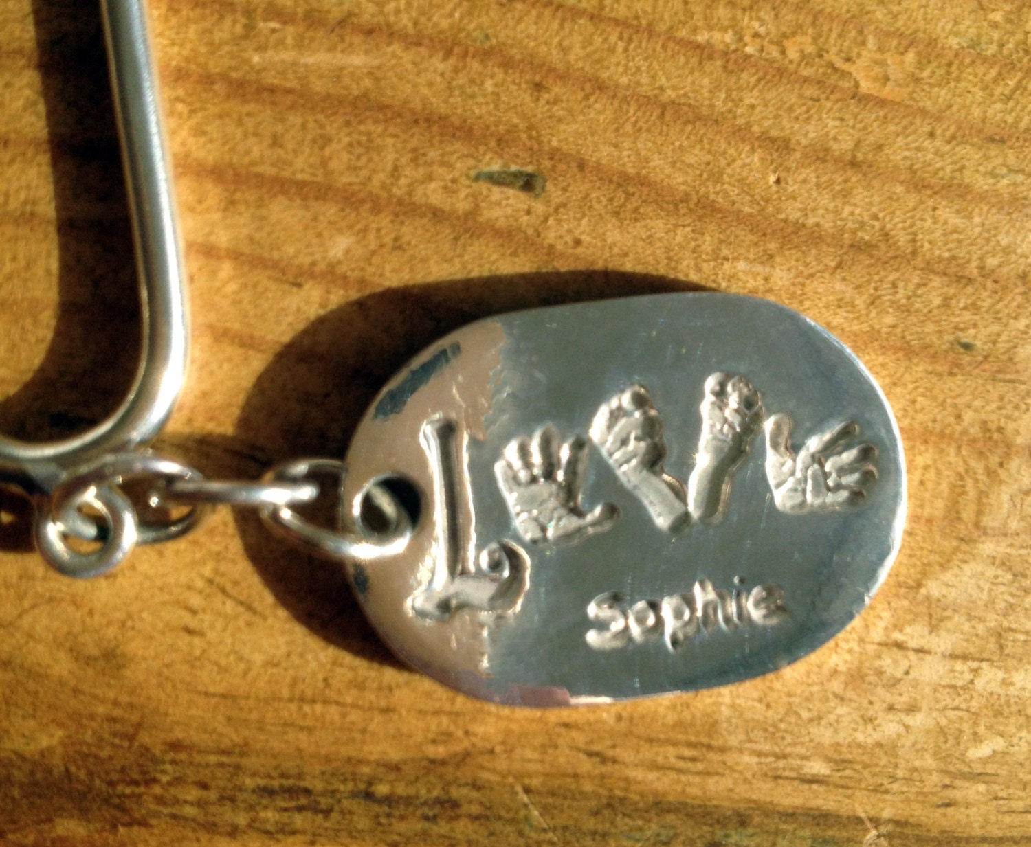 Handprint Jewelry, Handprint Keychain, Footprint Keychain, Footprint ...