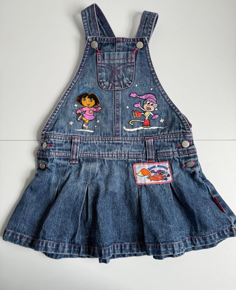 2007 Dora the Explorer Denim Dress |18–24 Months - Etsy