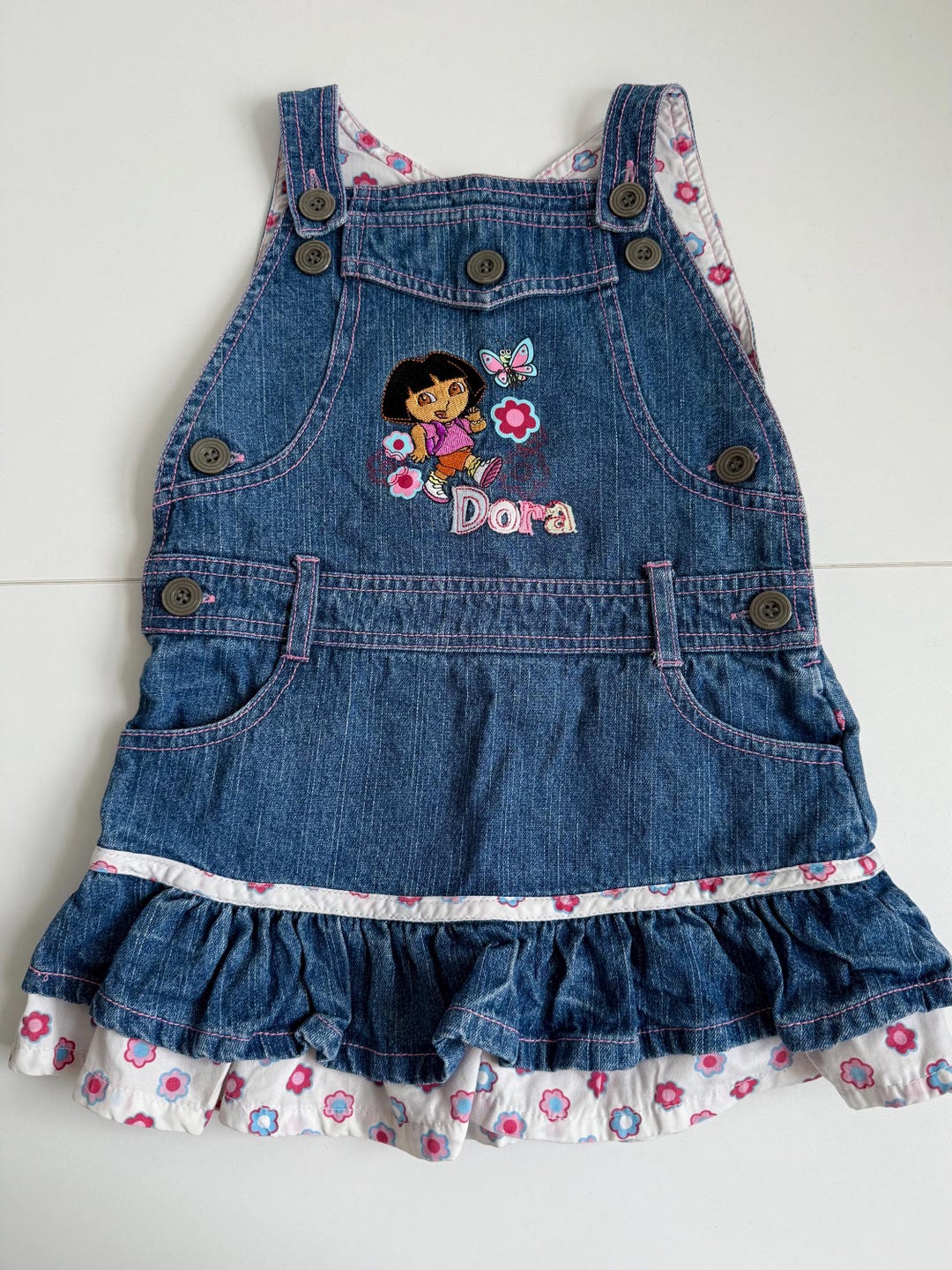 2007 Dora the Explorer Denim Dress - Age 2-3 Years - Etsy
