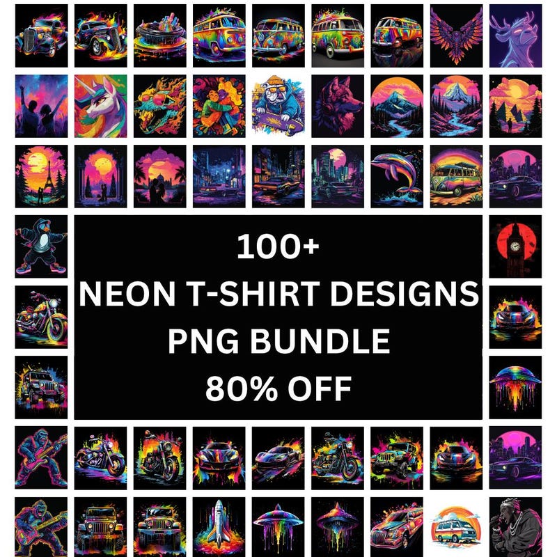 Neon Tshirt - Etsy