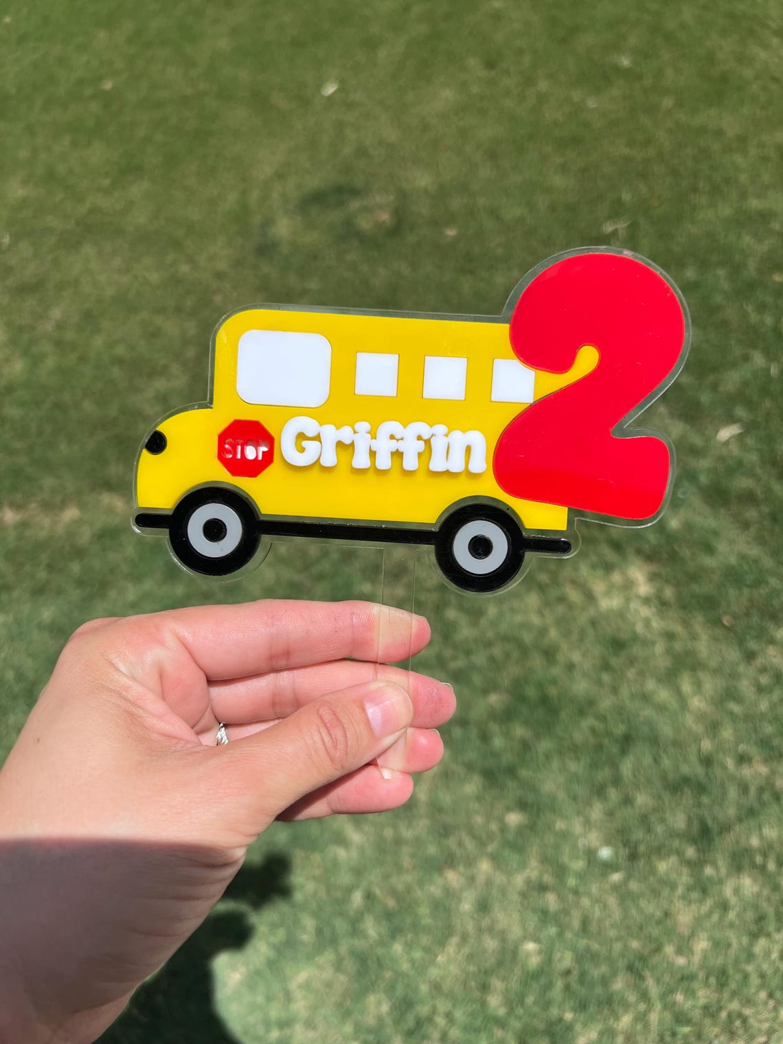 Bus Cake Topper, Wheels on the Bus, Bus Birthday Party - Etsy