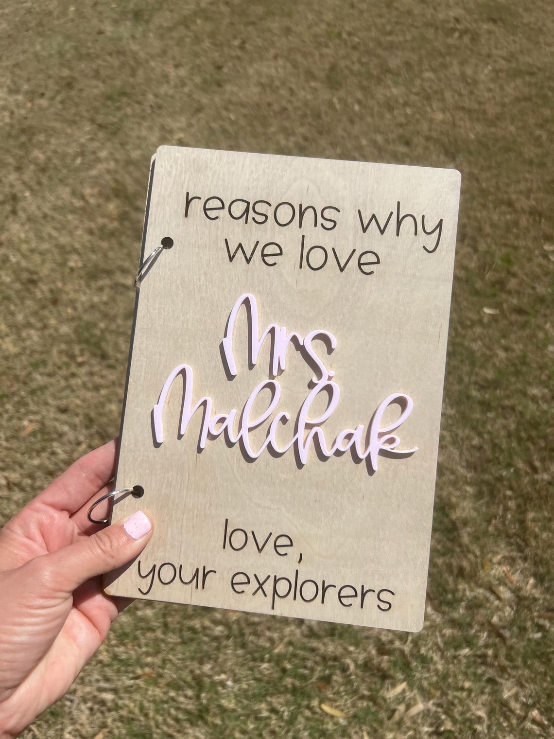 Teacher Appreciation Book Cover, Teacher Appreciation Gift, Teacher ...