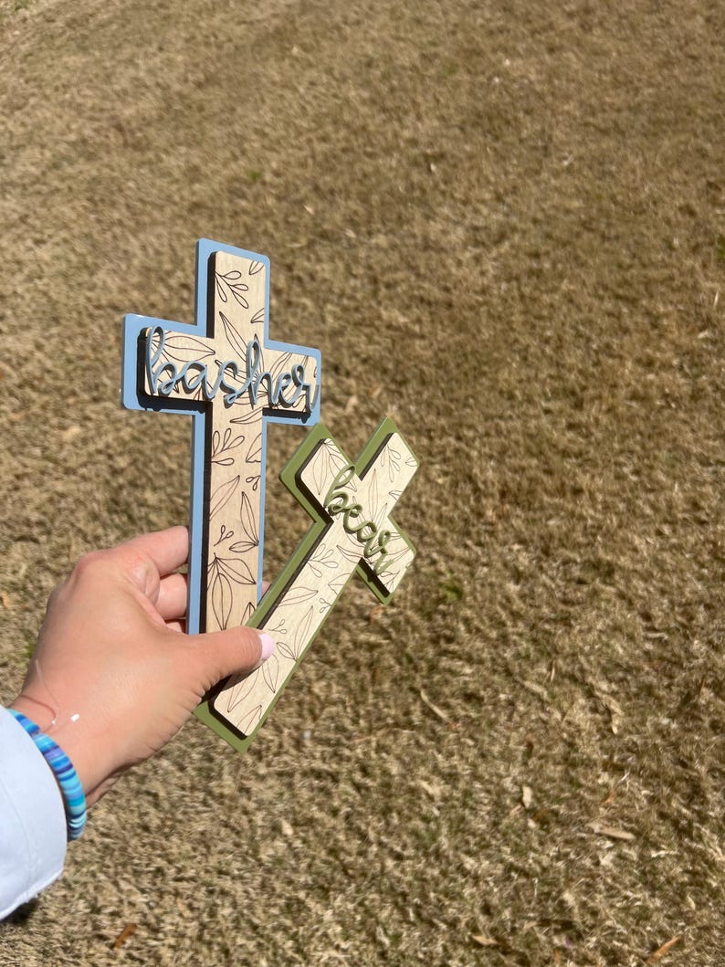 Personalized Engraved Cross, First Communion Gift, Engraved Cross ...