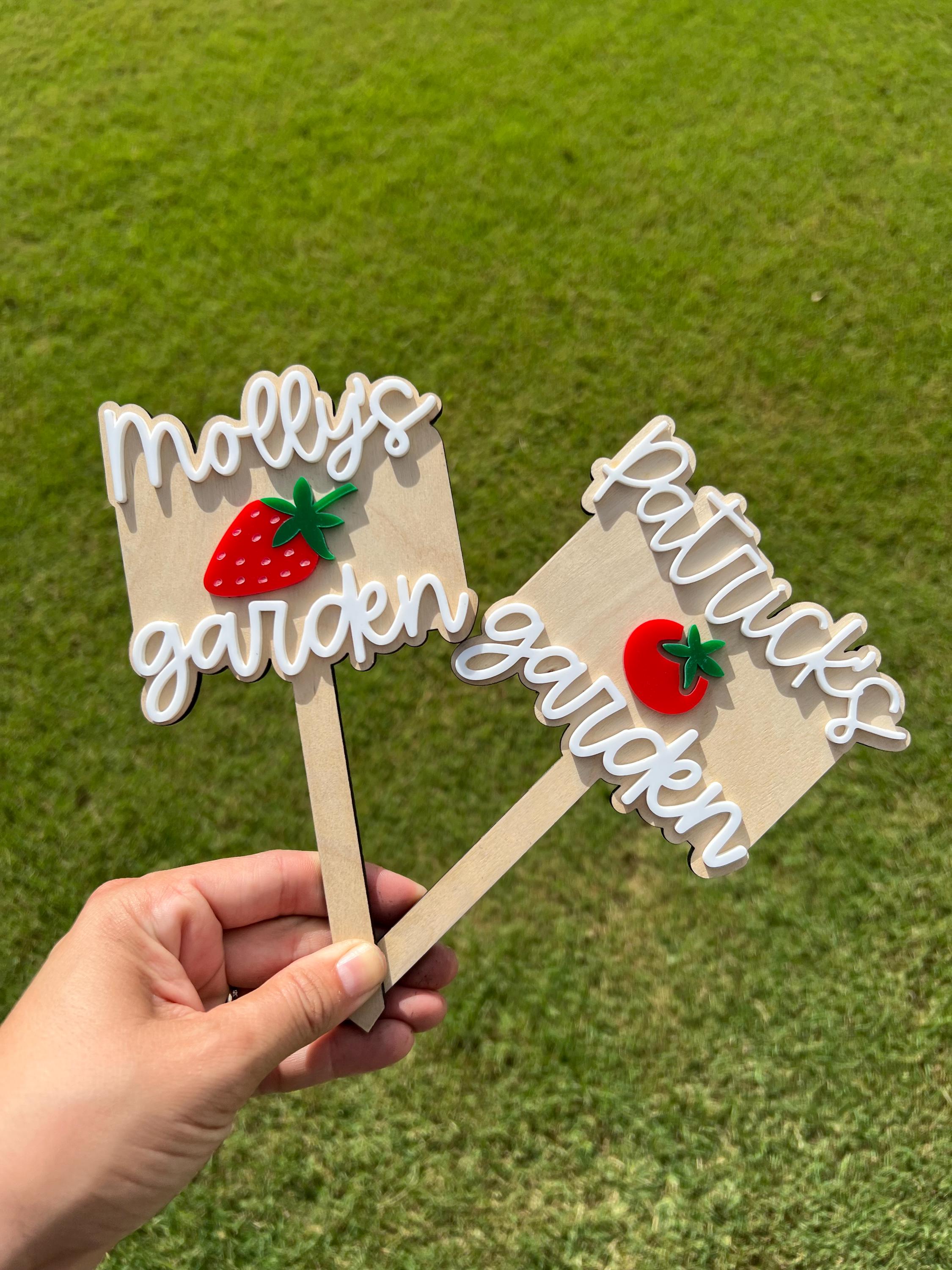 Garden Sign, Personalized Garden Sign, Wooden Garden Sign - Etsy