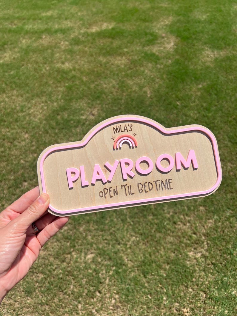 Personalized Playroom Sign, Custom Kids Room Decor, Personalized ...