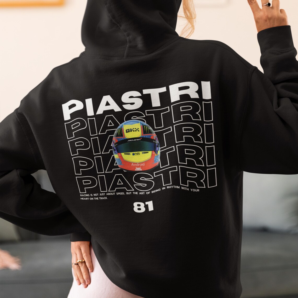 Oscar Piastri Mclaren F1 Hoodie: Racing Driver Sweatshirt Formula One ...