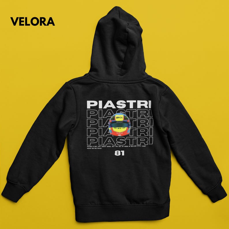 Oscar Piastri Mclaren F1 Hoodie: Racing Driver Sweatshirt Formula One ...