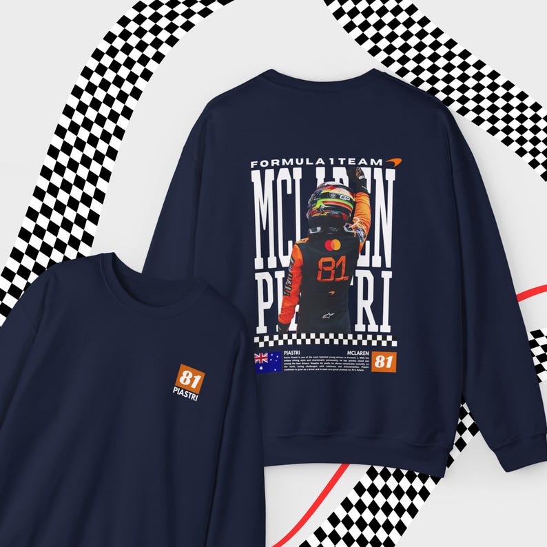 Oscar Piastri Mclaren F1 Sweatshirt: Vintage F1 Racing Fan Gift Shirt ...