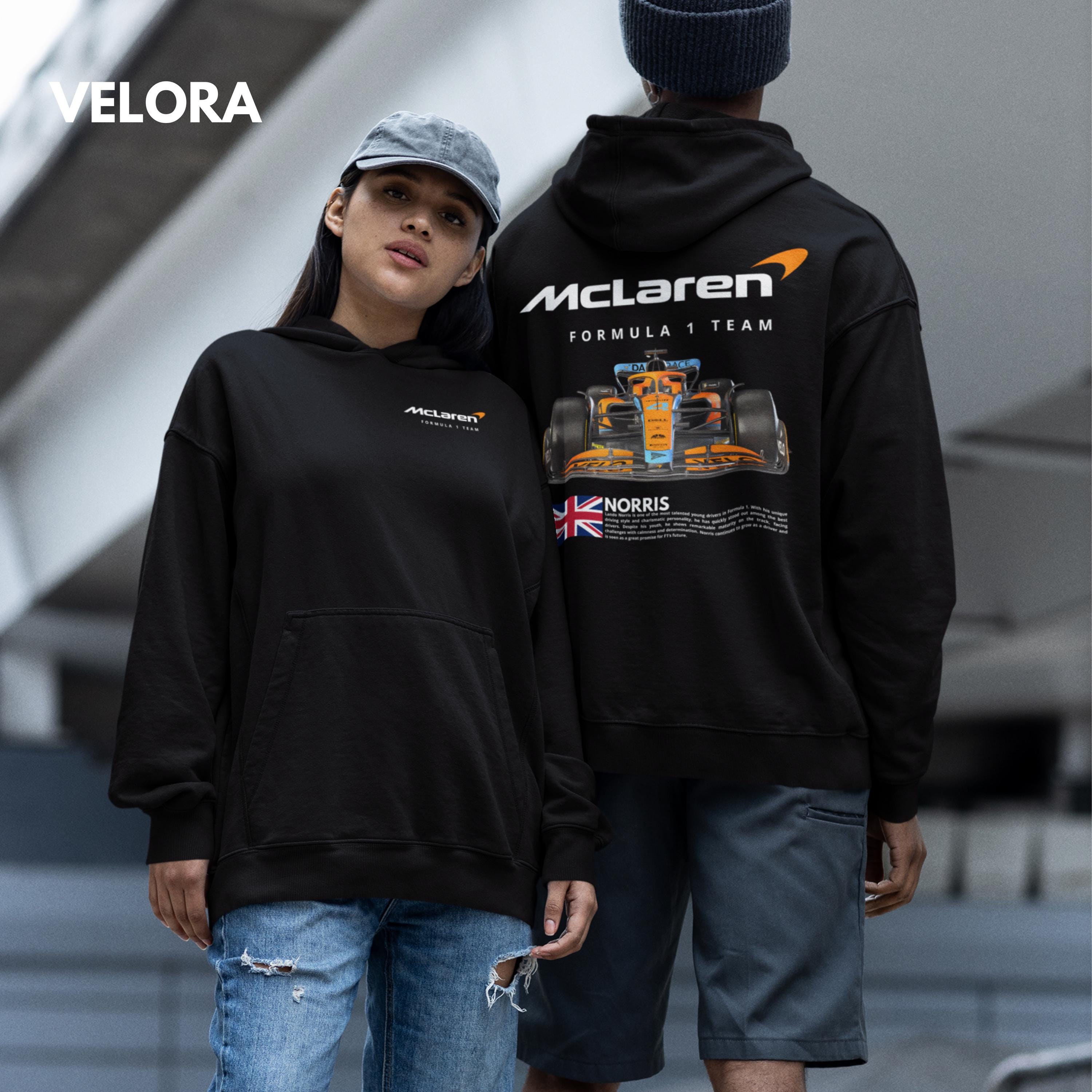 Lando Norris Mclaren F1 Hoodie: Racing Driver Sweatshirt Formula One ...