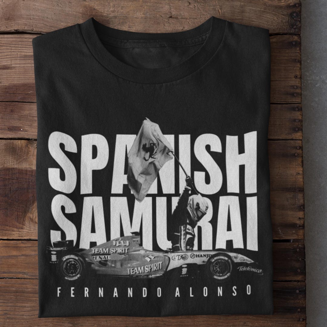 Fernando Alonso F1 T-shirt: Vintage Spanish Samurai Racing Shirt ...