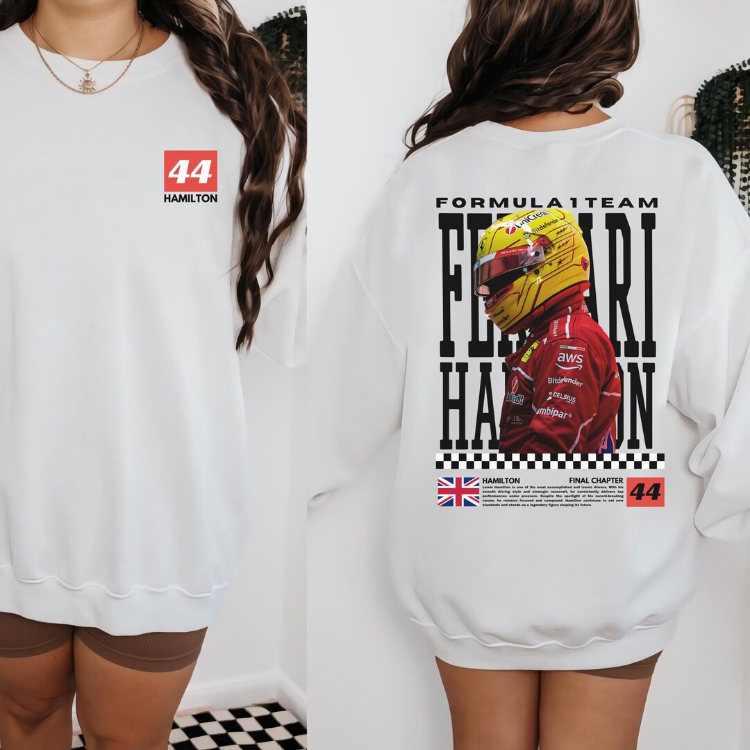 Lewis Hamilton Ferrari F1 Sweatshirt: Vintage F1 Racing Fan Gift Shirt ...
