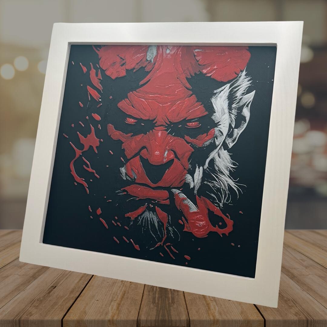 Hellboy 3D Printed Wall Art - Etsy