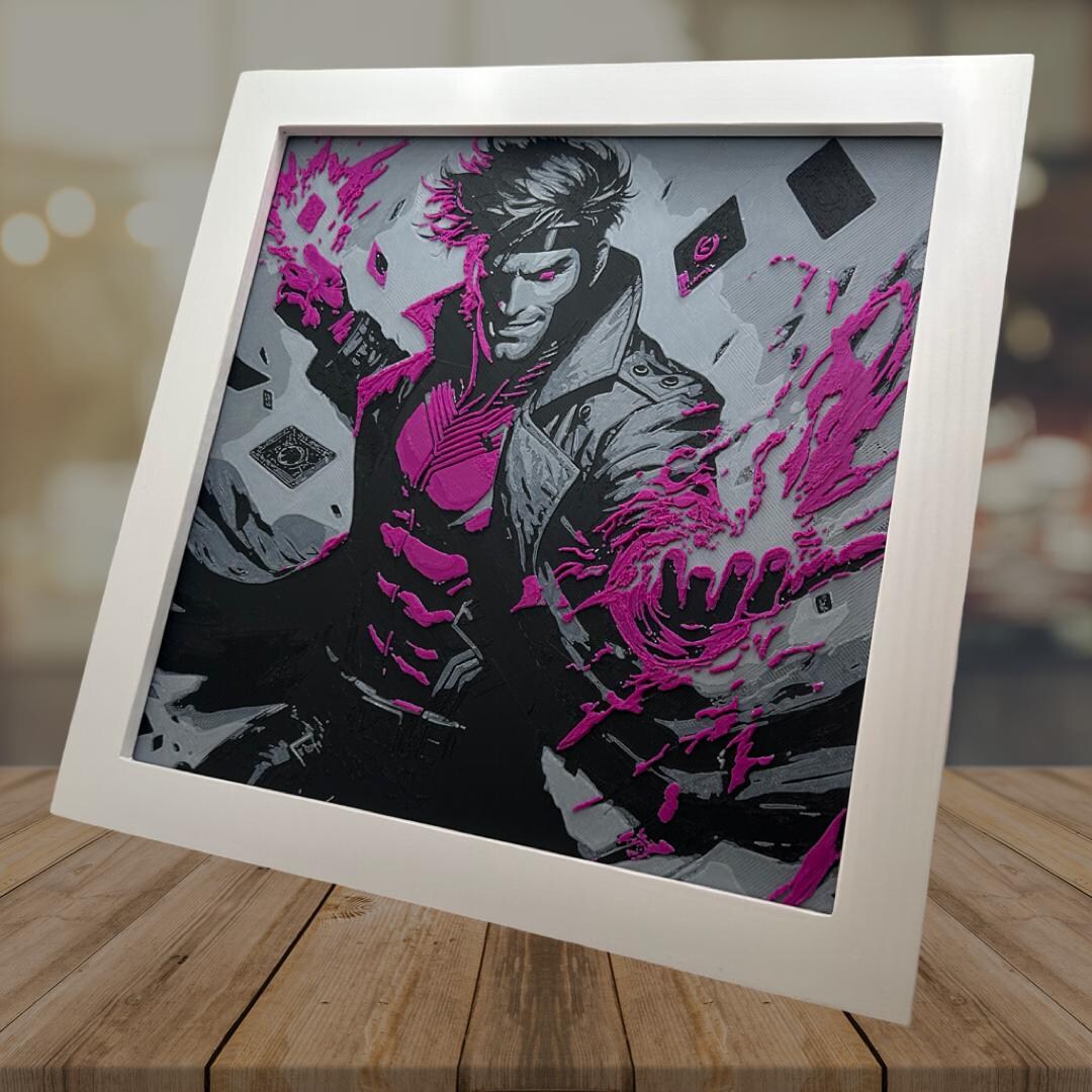 Gambit 3D Printed Fan Art - Etsy