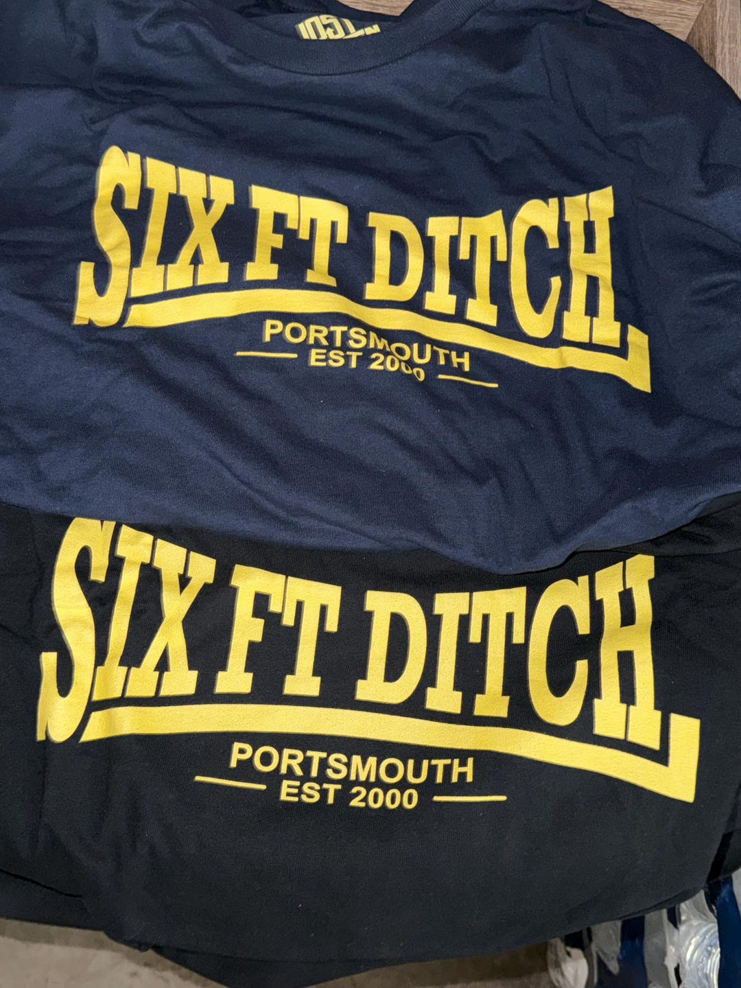 Six Ft Ditch Portsmouth Yellow Graphic Shirt, UKHC, Murdercore, Retro ...