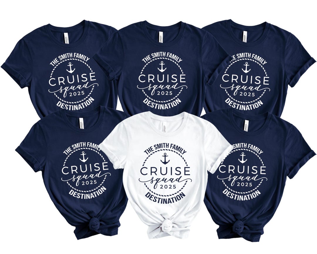 Custom Family Cruise Squad Shirt: Matching Group Cruise Tees - Etsy