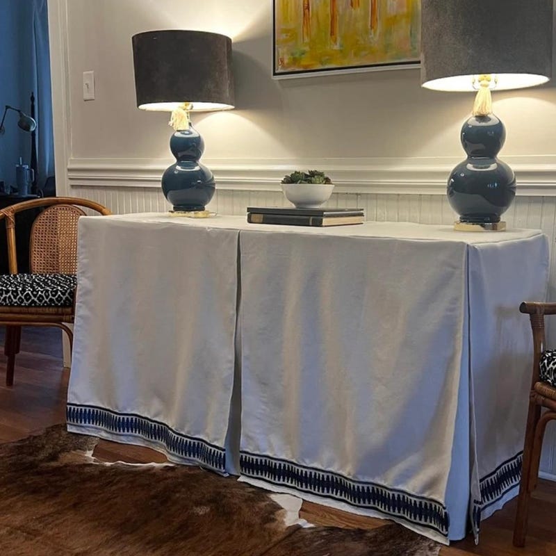 Console Table Skirt - Etsy