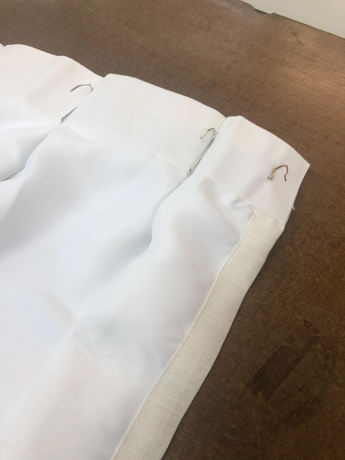 Linen Pinch Pleat Drapes With Trim Tape Many Fabric Colors Curtains ...