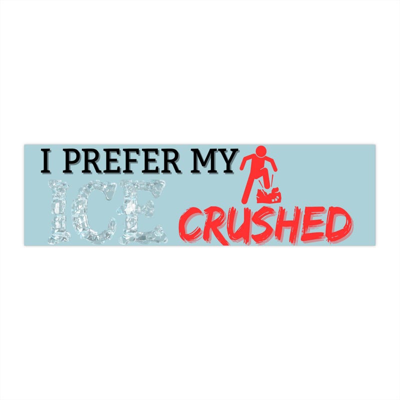 Ice Crushed Sticker - Etsy UK