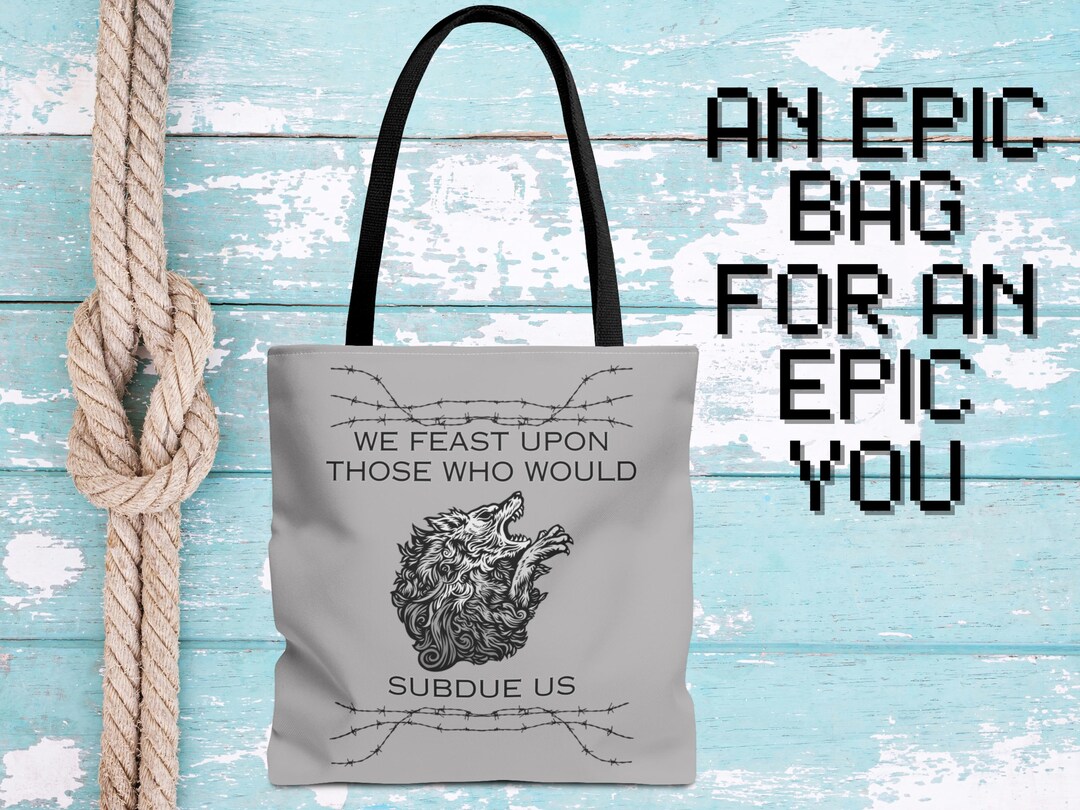 Wednesday Addams Tote Bag, Addams Family Carryall, We Feast Upon Those ...