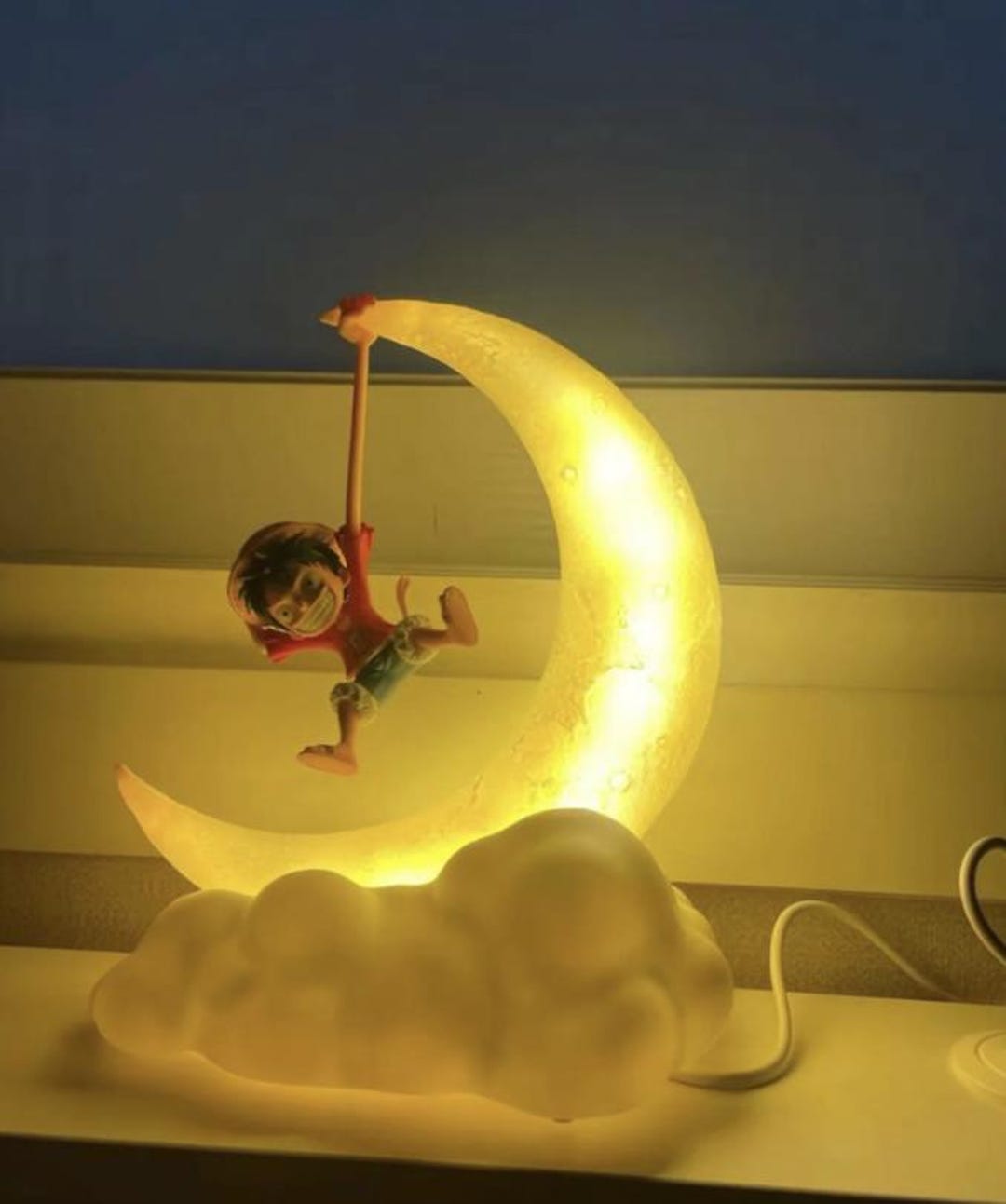 Luffy LED Anime Lamp – One Piece Night Light – Straw Hat Luffy 3D ...
