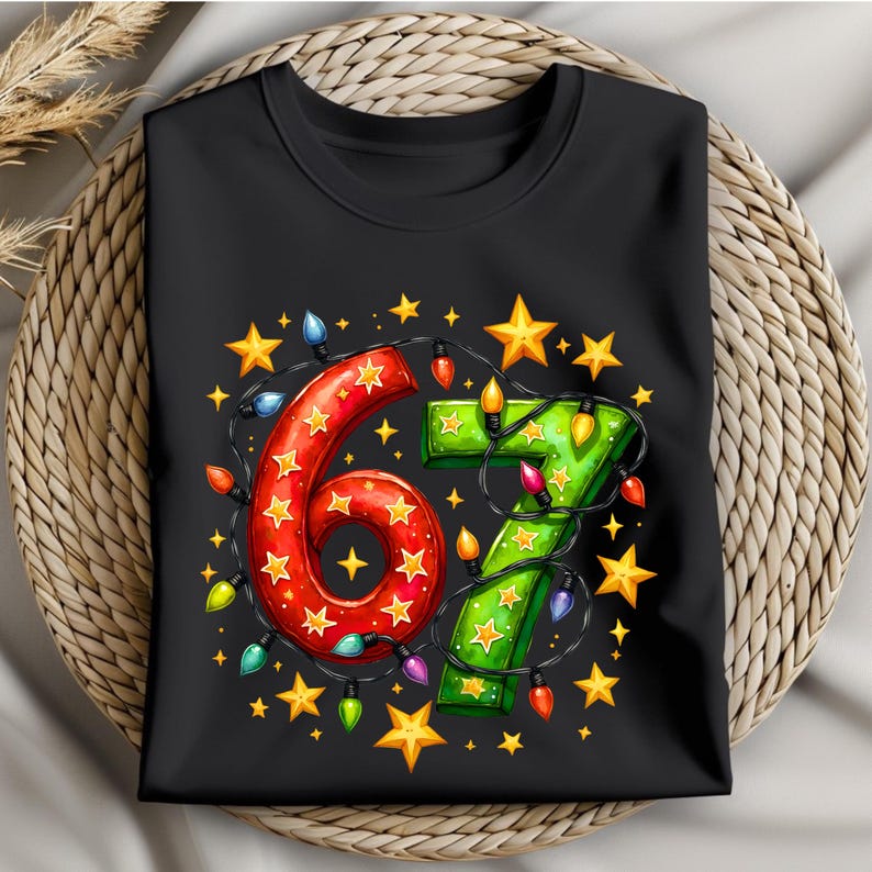 Christmas Light Six Seven Trendy Festive Sublimation Design Digital ...
